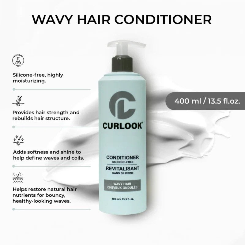 Silicone Free Conditioner For Wavy Hair | Curlook Haircare Product